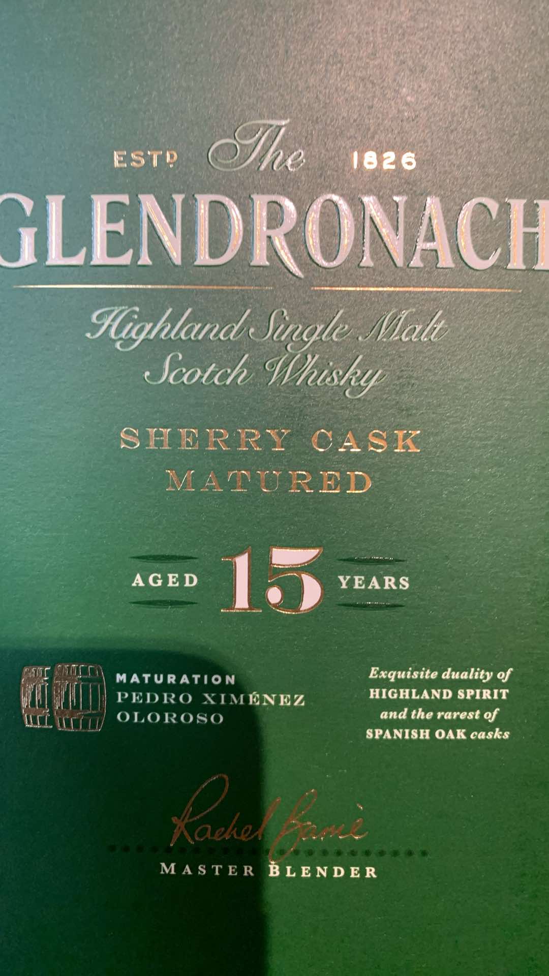Glendronach 15 years 2024 46% new box design – WhiskyExclusive
