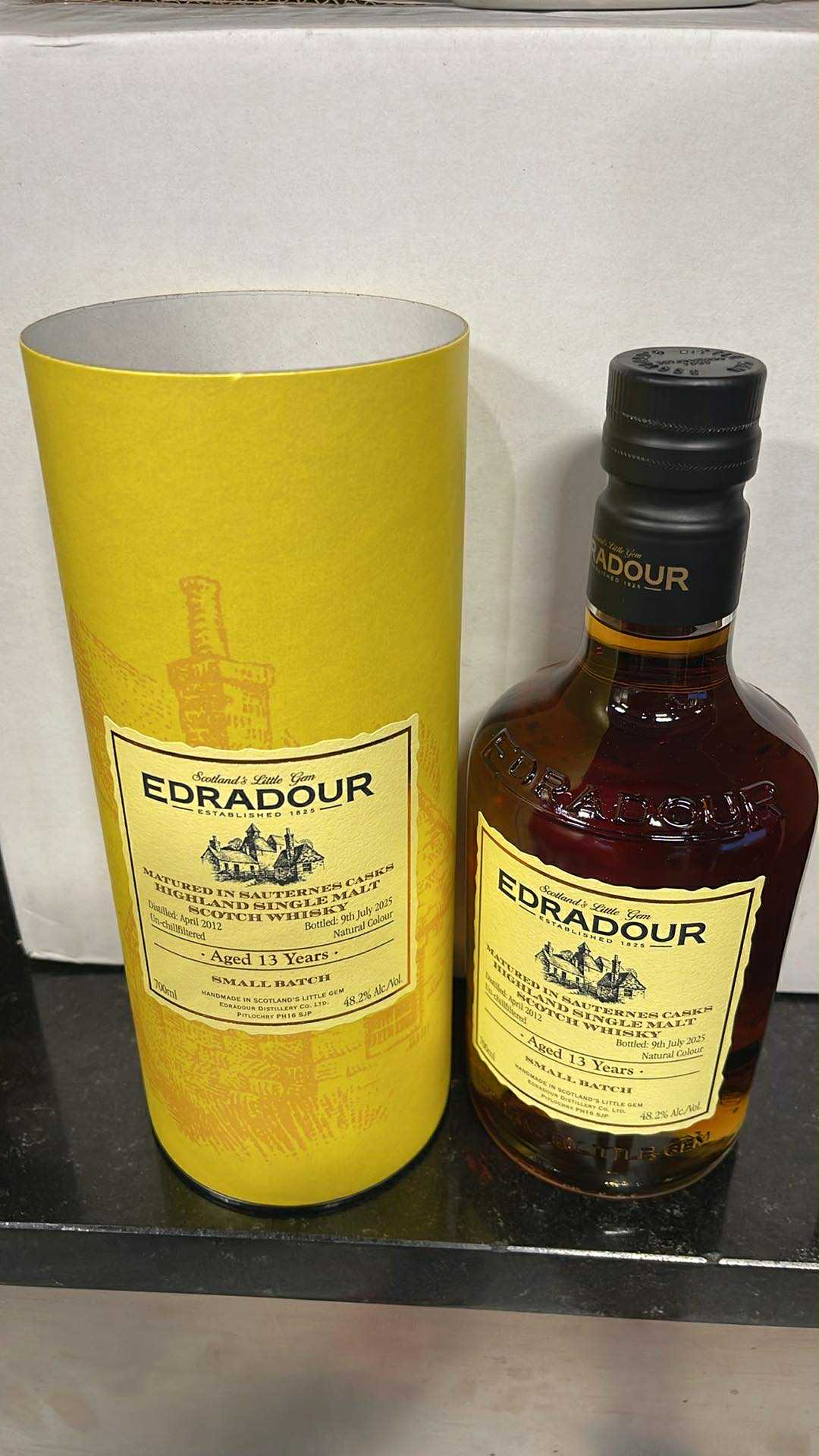 Edradour 2012 2025 13 years old sauternes cask 48,2% only 1983 bottles ...